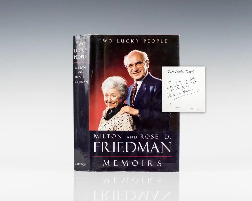 Milton and Rose Friedman Signed Photograph. - Raptis Rare Books | Fine ...
