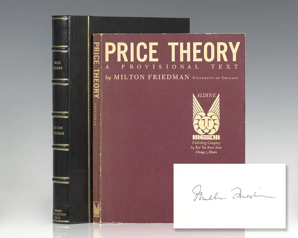 Capitalism and Freedom Milton Friedman First Edition Signed Rare