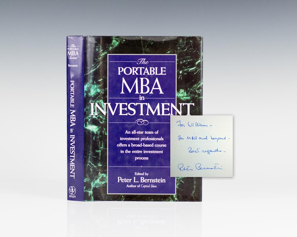 The Portable MBA in Investment Peter Bernstein First Edition Signed