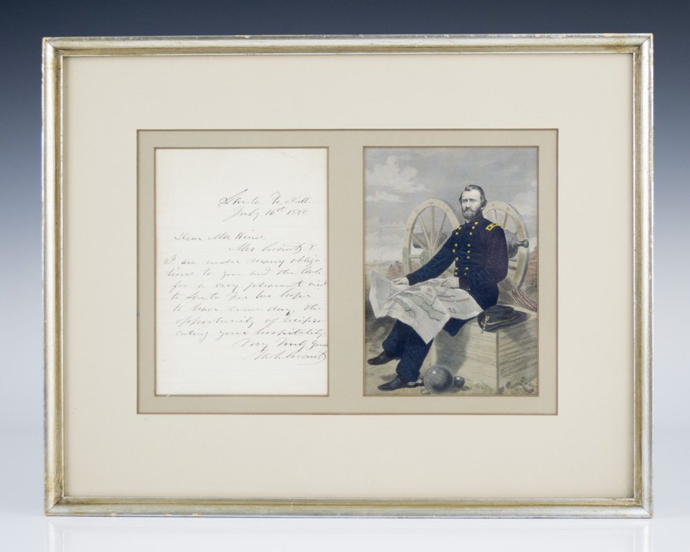 Ulysses S. Grant Autgraphed Signed Letter