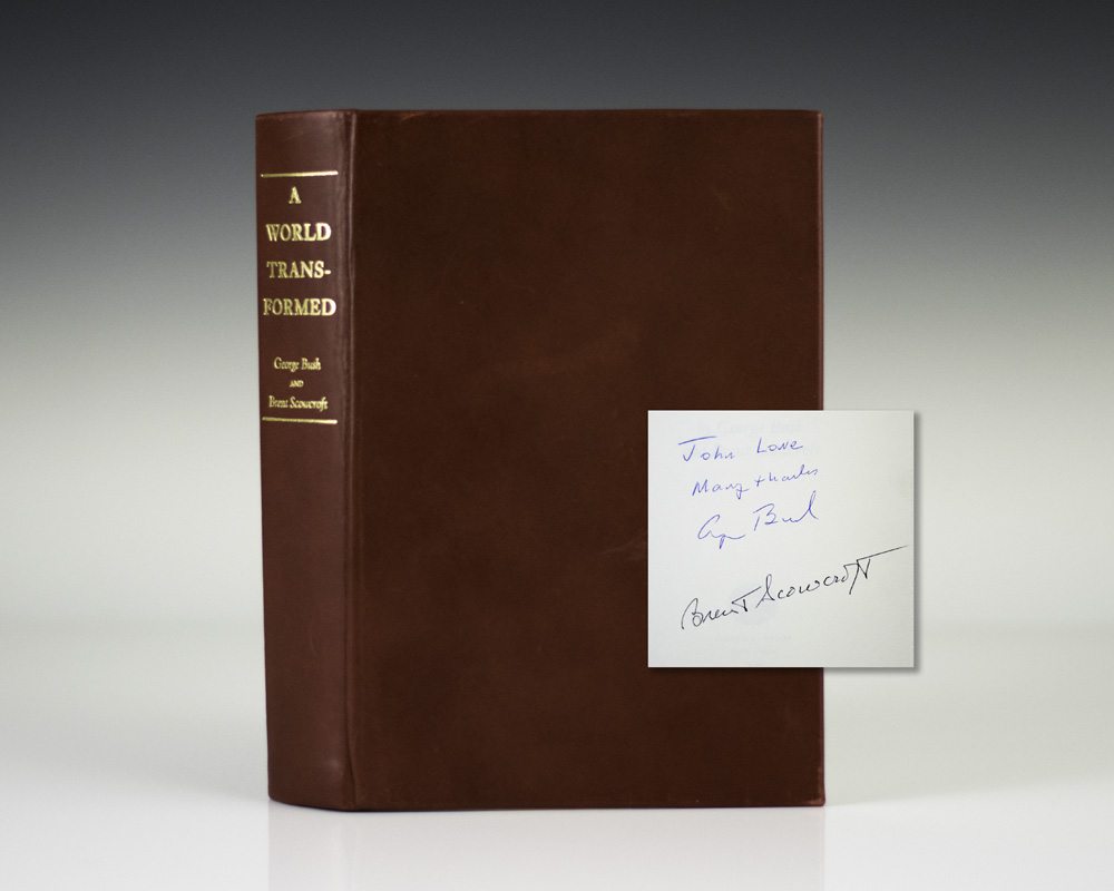 A World Transformed George Bush Scowcroft First Edition Signed Rare