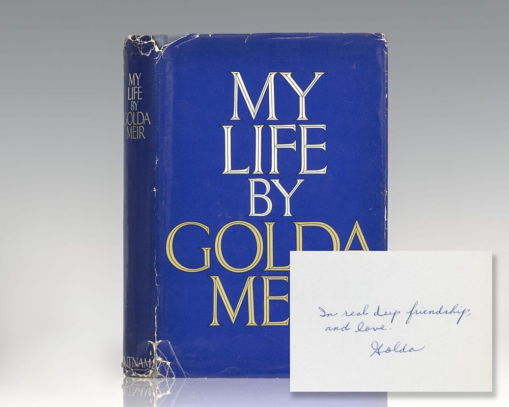 My Life Golda Meir First Edition Signed