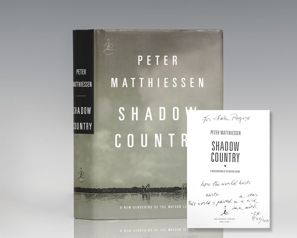 Shadow Country First Edition Peter Matthiessen Signed