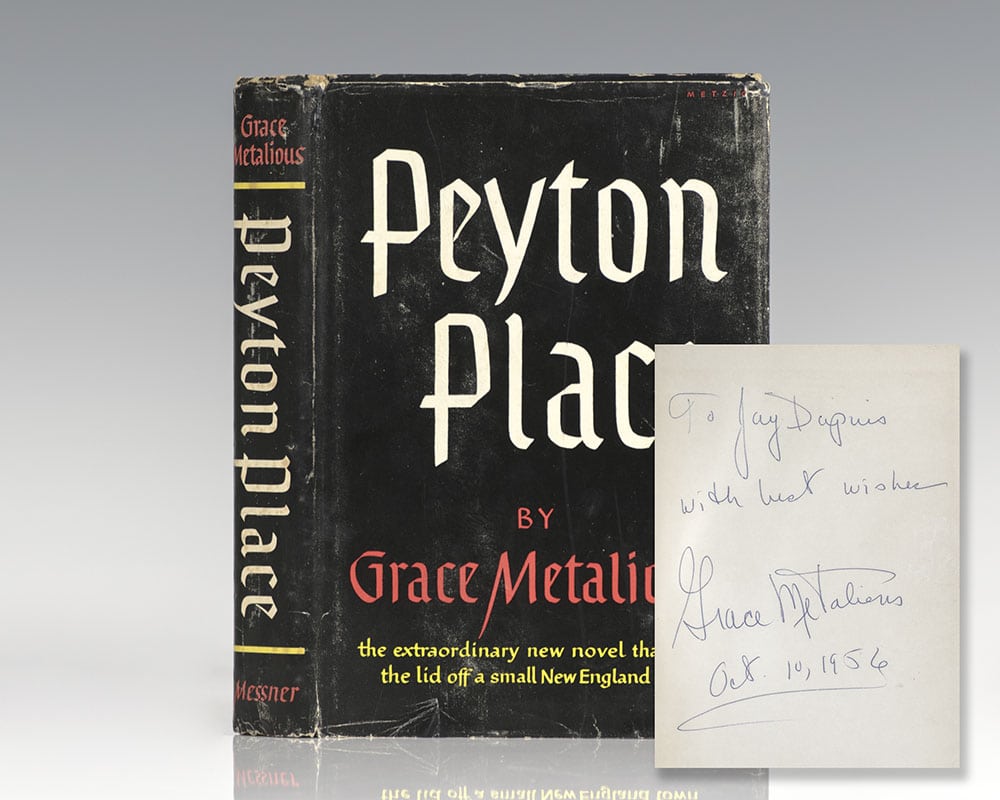 Peyton Place Grace Metalious First Edition Signed