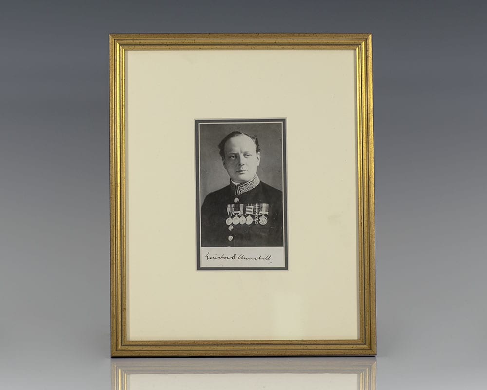 Winston S. Churchill Signed Photograph as Lord of the Admirality