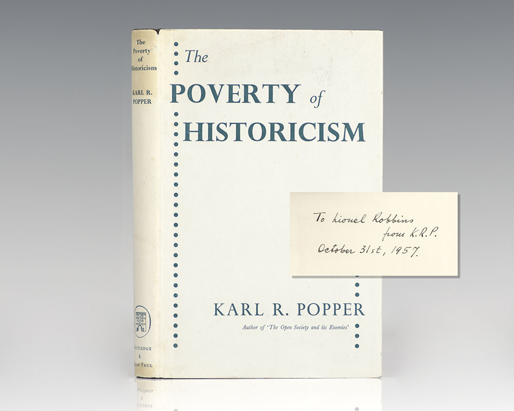 The Poverty of Historicism Karl Popper First Edition Signed