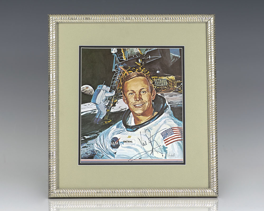 Neil Armstrong Signed Portrait. - Raptis Rare Books | Fine Rare and ...
