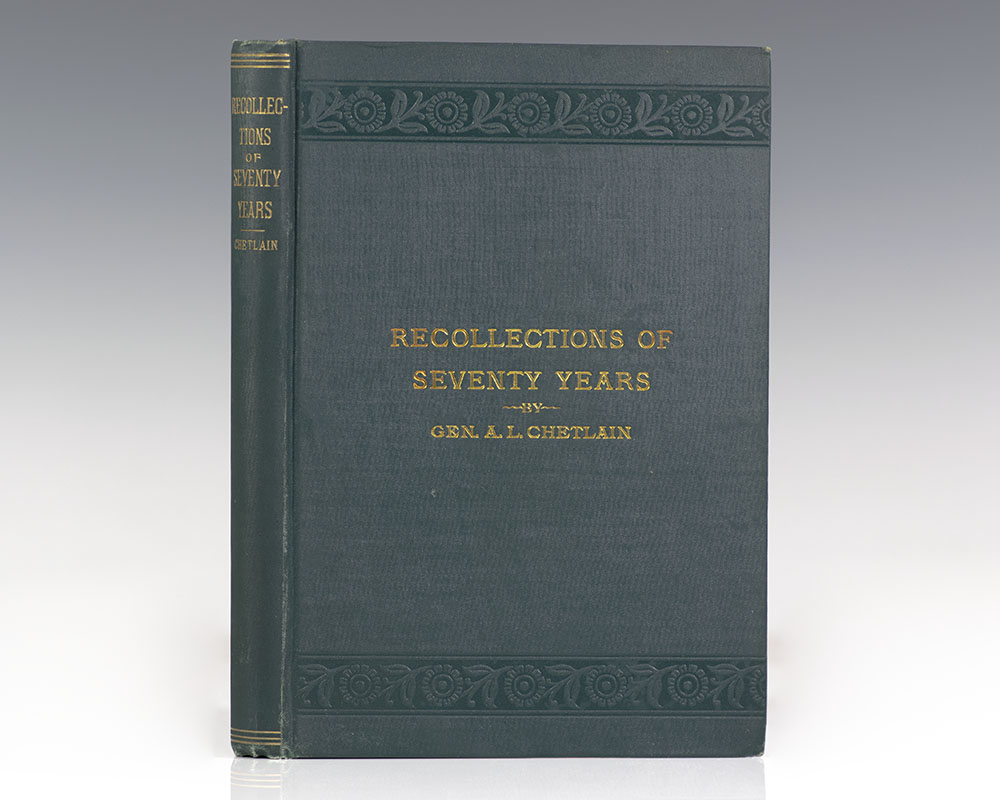 Recollections of Seventy Years. - Raptis Rare Books | Fine Rare and ...