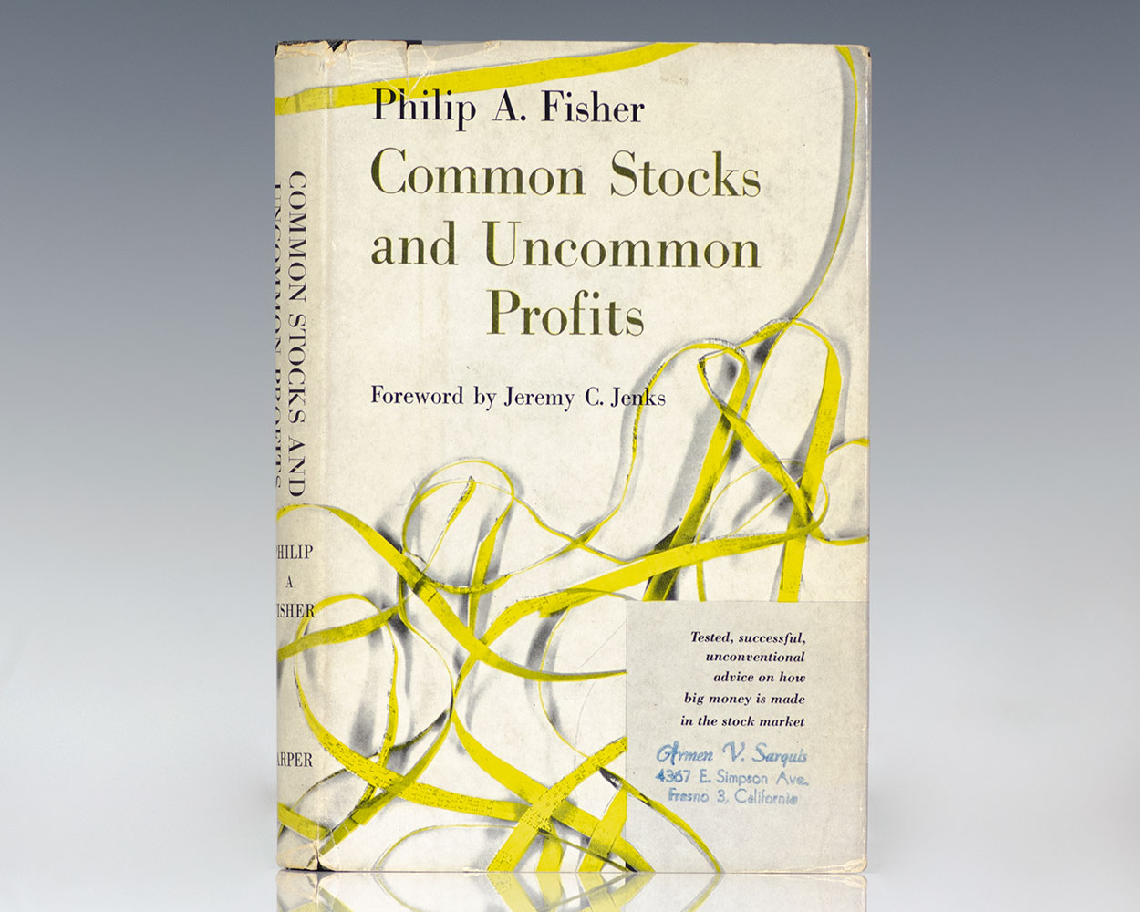 Common Stocks and Uncommon Profits. - Raptis Rare Books | Fine Rare and ...