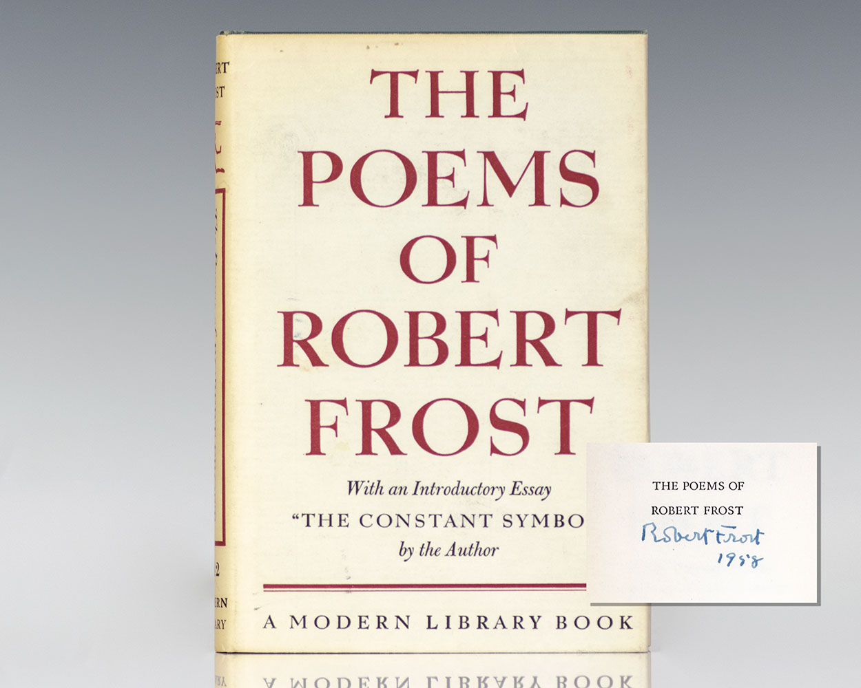 The Poems of Robert Frost First Edition Signed Modern Library
