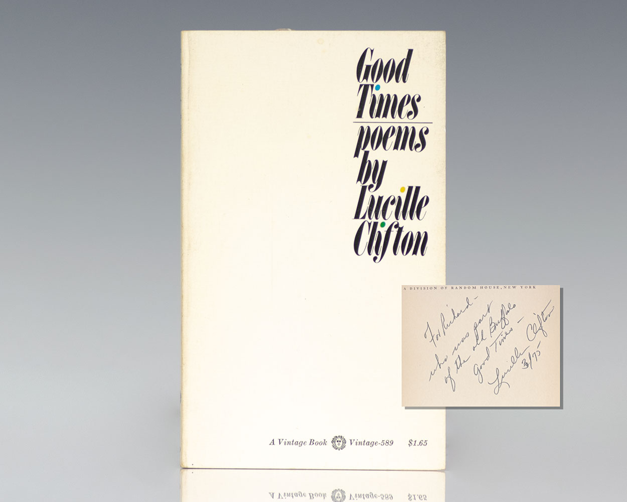 Good Times. - Raptis Rare Books | Fine Rare and Antiquarian First ...