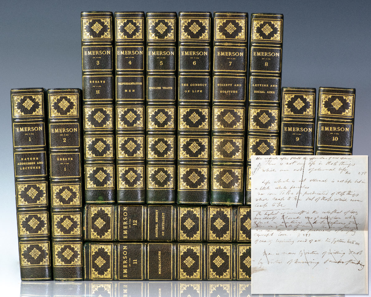 The Complete Works of Ralph Waldo Emerson: Autograph Centenary Edition ...