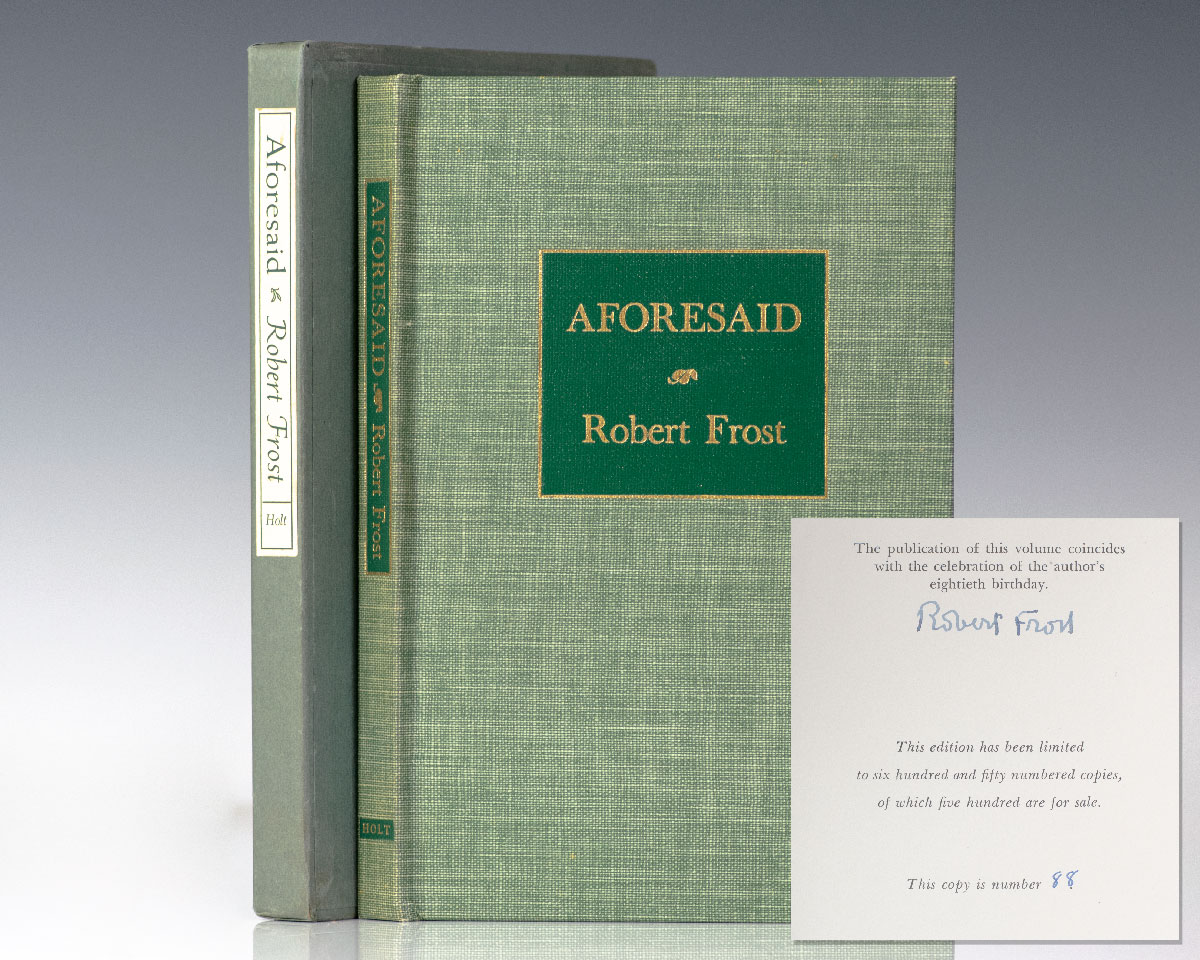 Aforesaid.