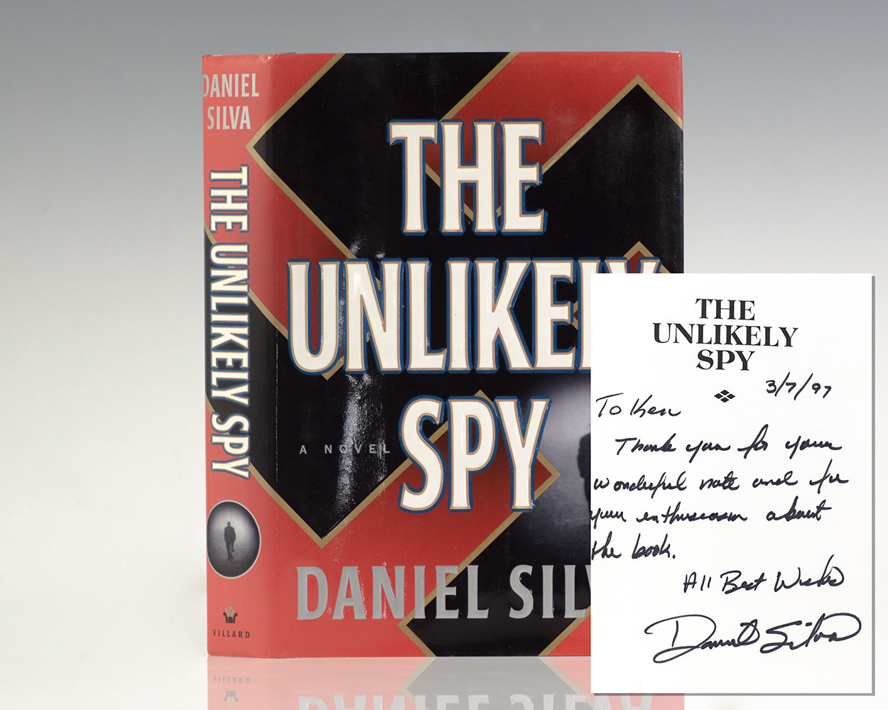 The Unlikely Spy Daniel Silva First Edition Signed
