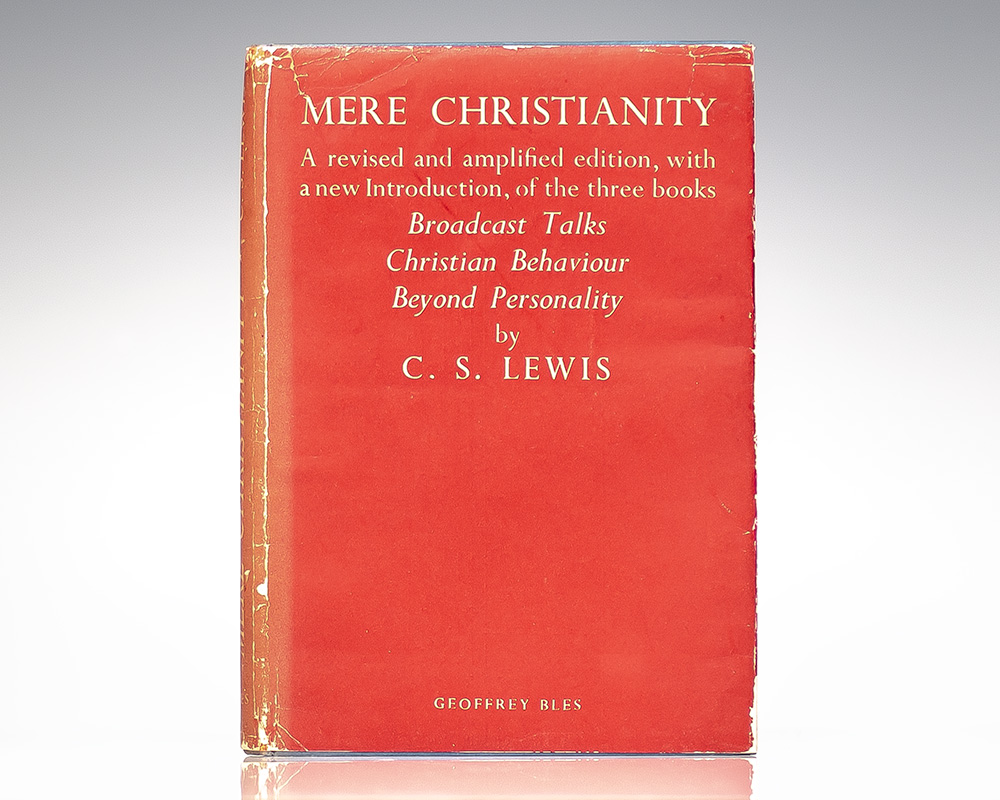 Mere Christianity C.S. Lewis First Edition Signed