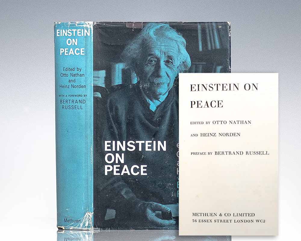 Einstein On Peace Albert Einstein Bertrand Russell First Edition