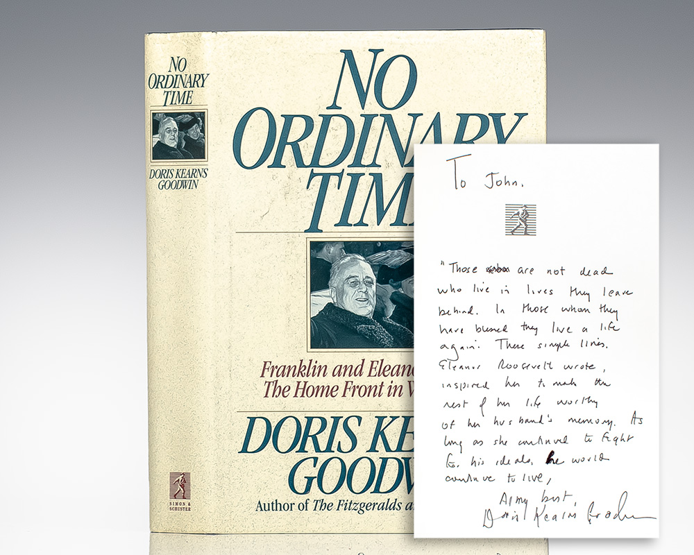 No Ordinary Time Doris Kearns Goodwin First Edition Signed