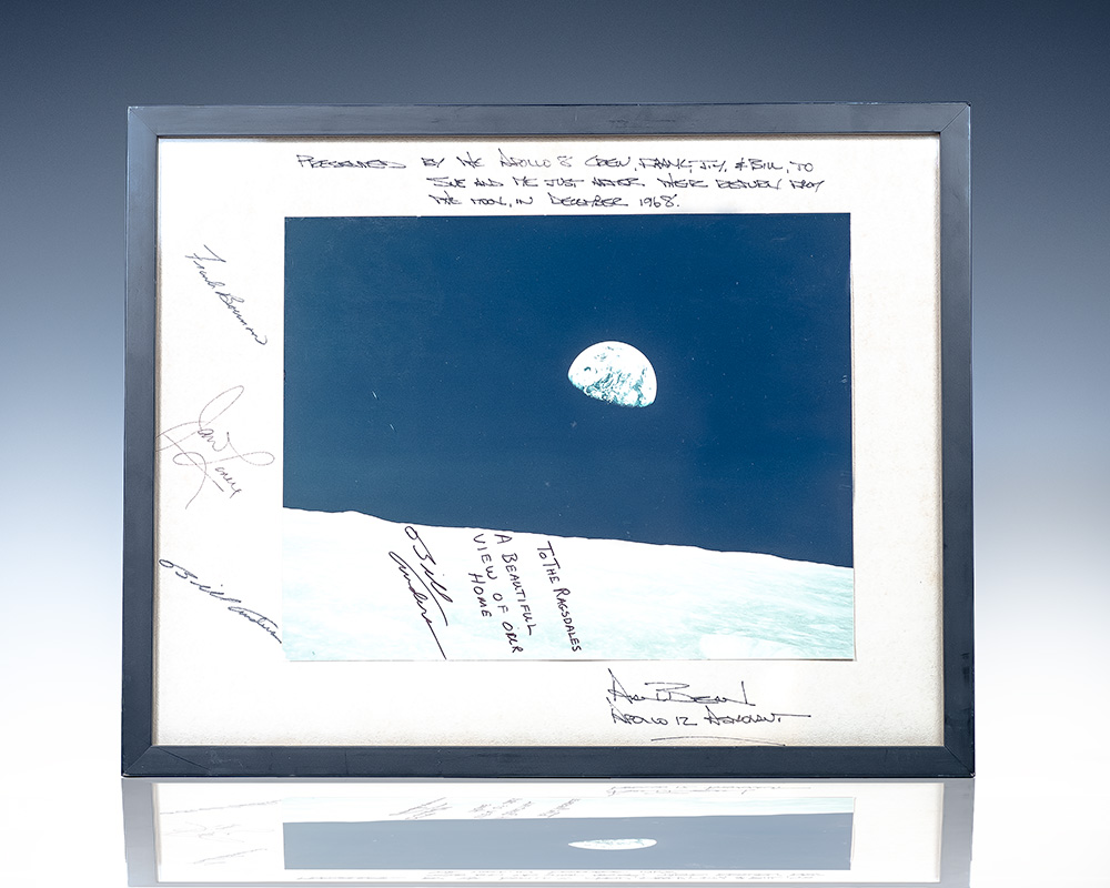 Frank Borman, James Lovell, and Bill Anders Photograph Signed to Alan ...