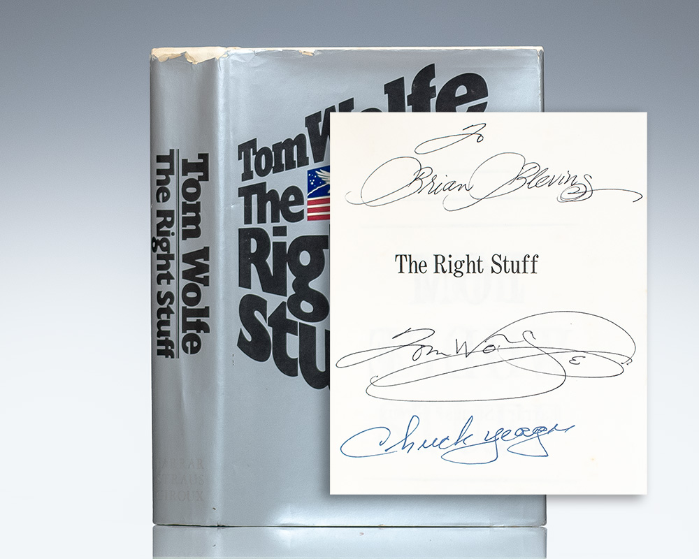 The Right Stuff Tom Wolfe First Edition Signed John Glenn Chuck Yeager