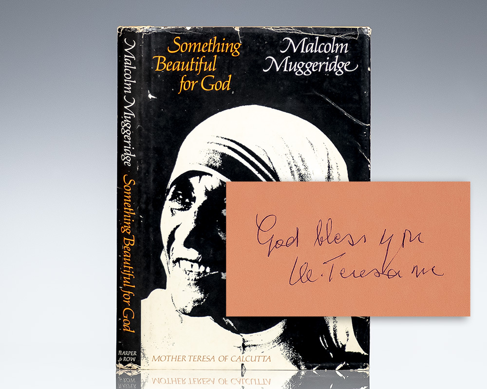 Mother Teresa First Edition Signed Something Beautiful for God: Mother ...