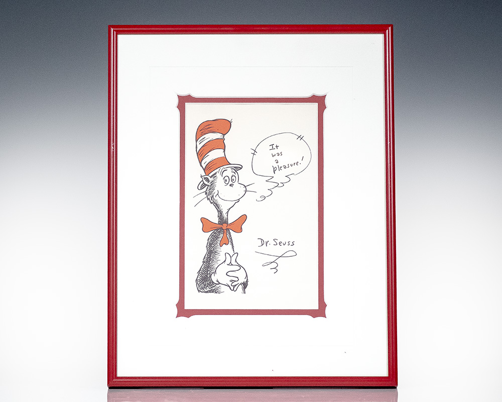 Dr. Seuss Signed Cat in the Hat Print. - Raptis Rare Books | Fine Rare ...