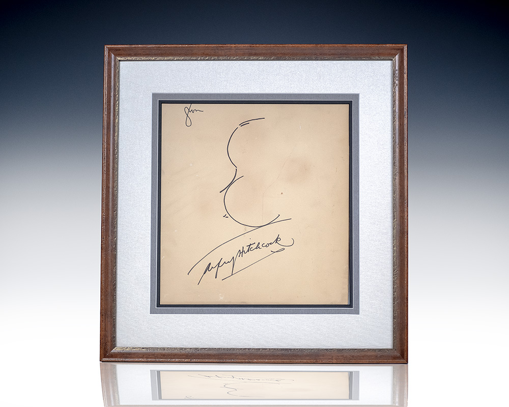 Alfred Hitchcock Signature Alfred Hitchcock Large Signed Genuine