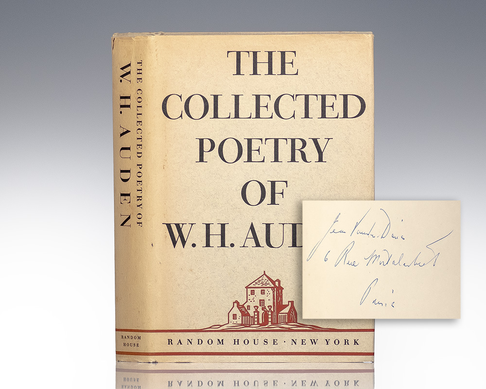 The Collected Poetry of W.H. Auden. - Raptis Rare Books | Fine Rare and ...