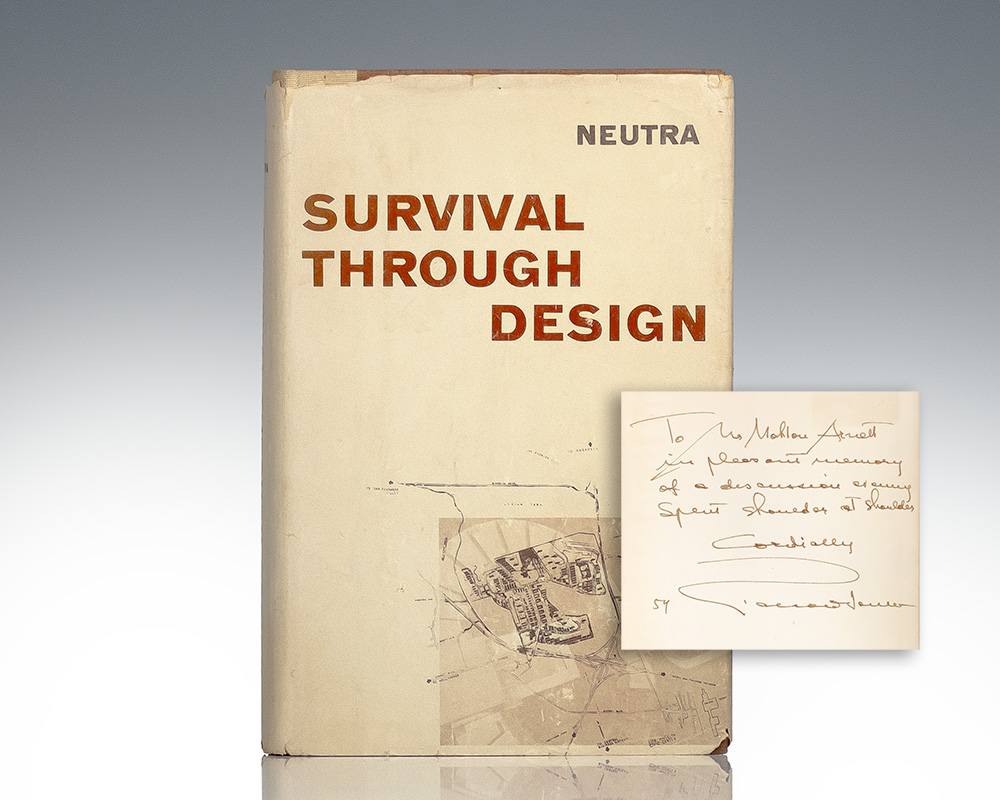 Survival Through Design Richard Neutra First Edition Signed Adlai Stevenson