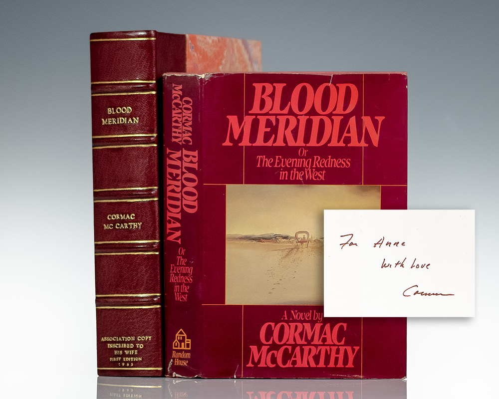 Blood Meridian Cormac McCarthy First Edition Signed Rare Book