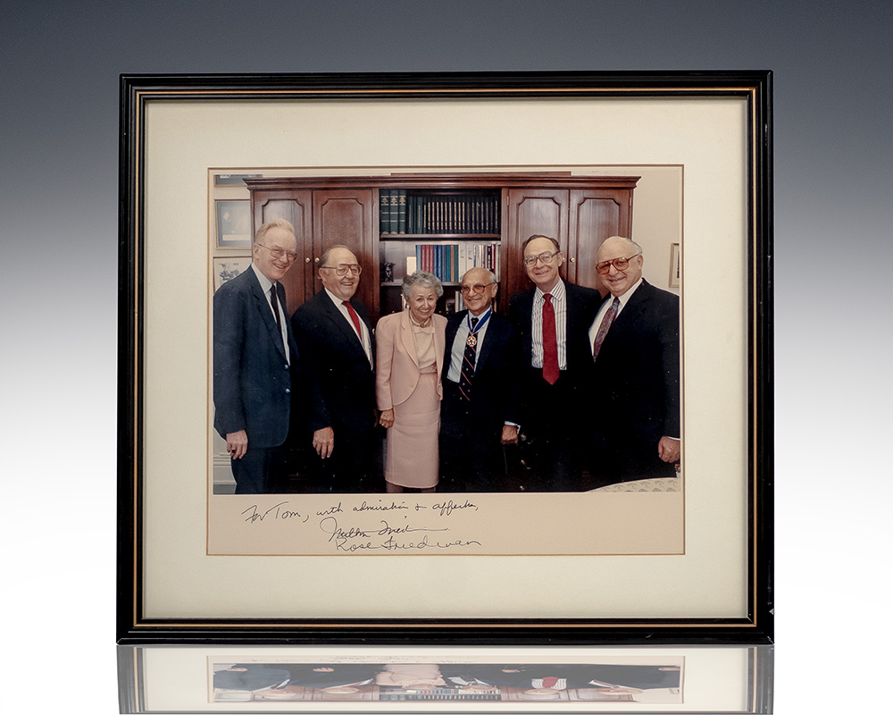 Milton and Rose Friedman Signed Photograph. - Raptis Rare Books | Fine ...