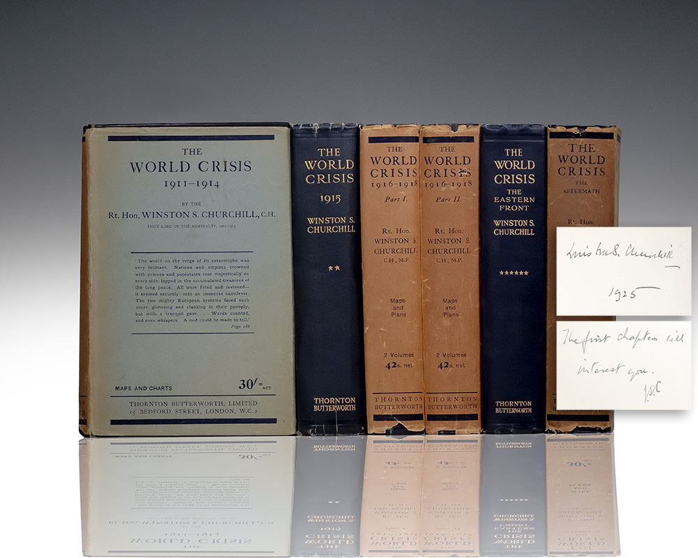 Signed First Edition of The World Crisis