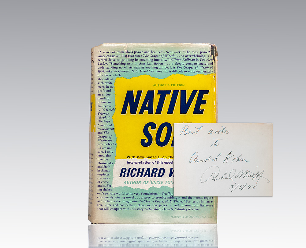 Native Son Richard Wright First Edition Signed