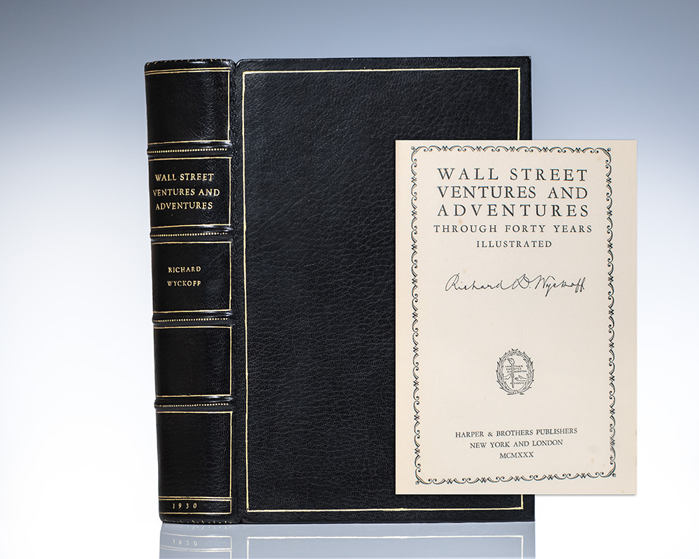 Wall Street Ventures and Adventures: Through Forty Years. - Raptis Rare ...