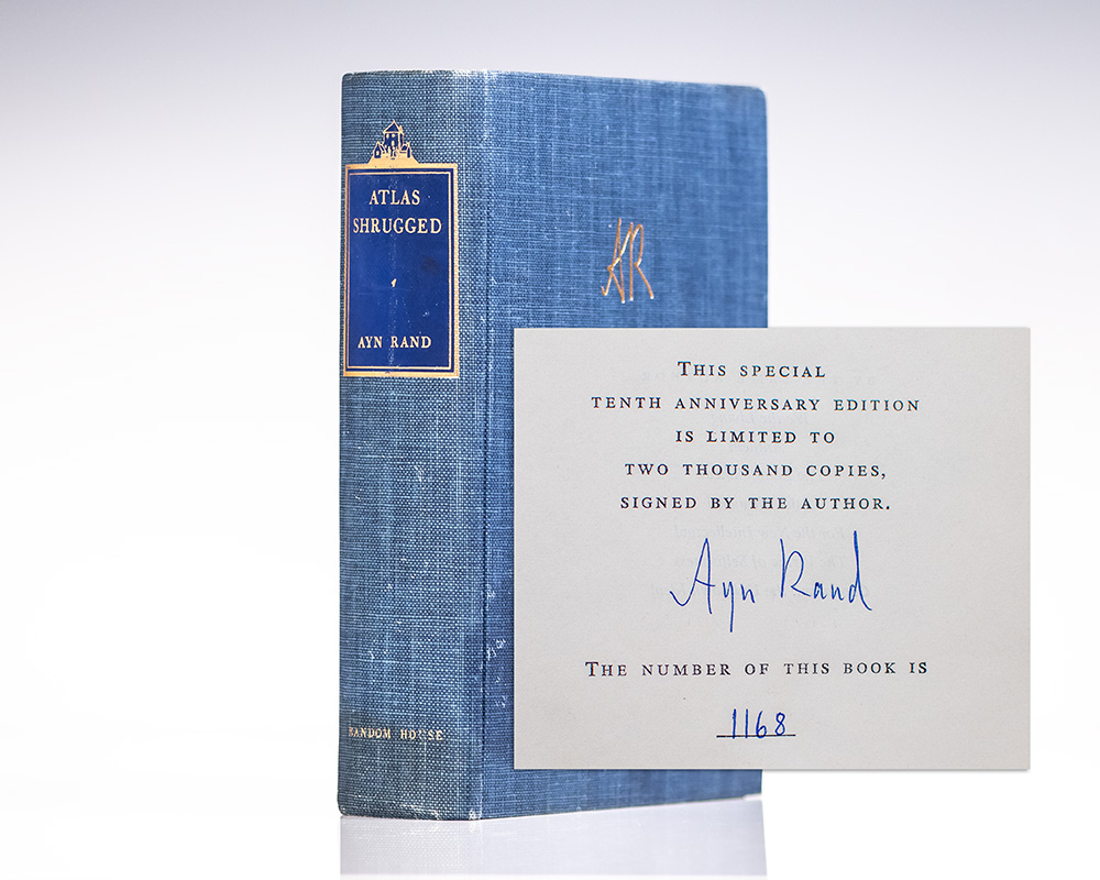 Atlas Shrugged Ayn Rand First Edition Signed Rare Book