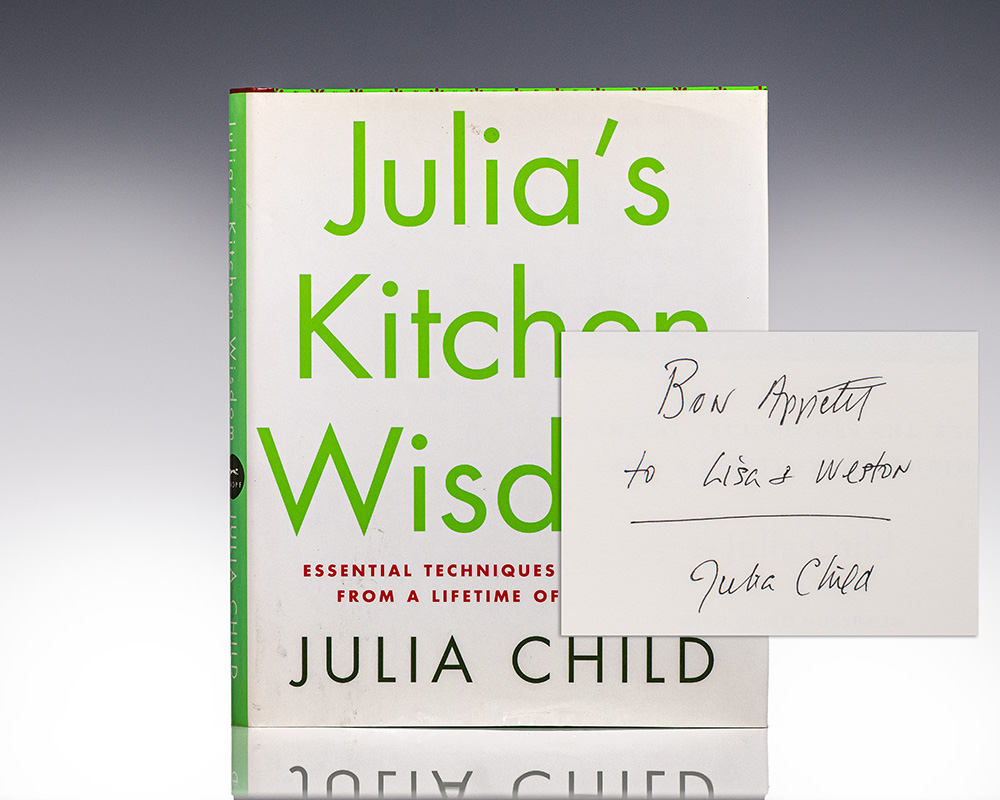 Julia's Kitchen Wisdom Recipes Julia Child First Edition Signed