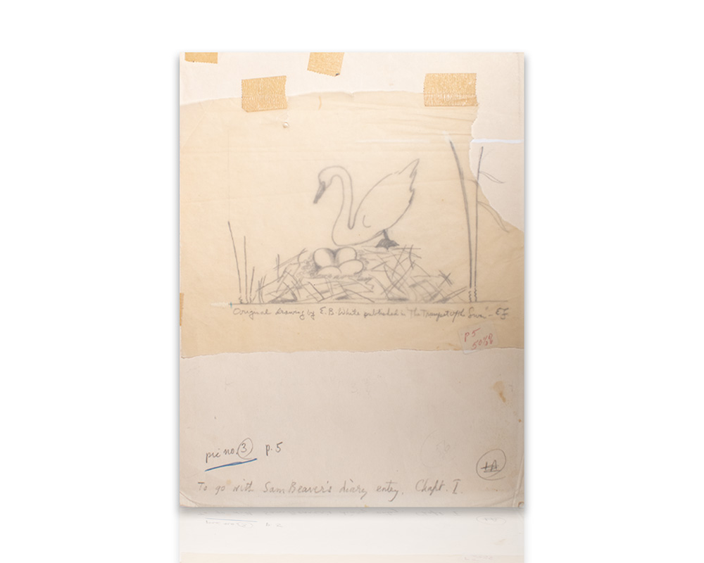 E.B. White 'The Trumpet of the Swan' Drawing. [with] Ed Frascino ...