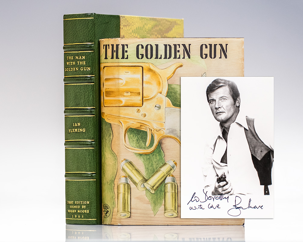 The Man With the Golden Gun Ian Fleming First Edition Signed Roger Moore