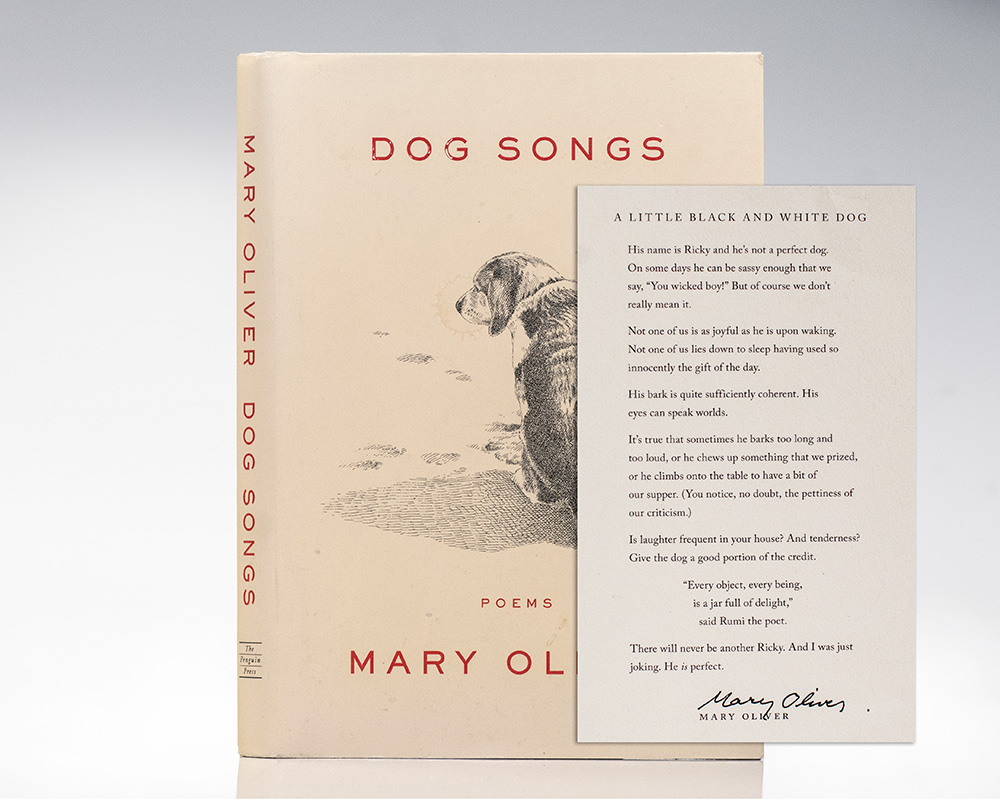 Dog Songs Mary Oliver First Edition Signed