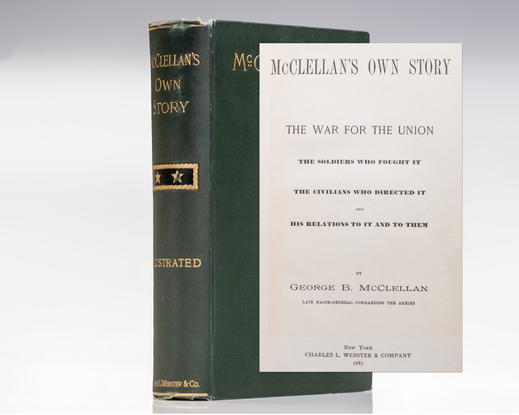 McClellan’s Own Story. The War for the Union. - Raptis Rare Books ...